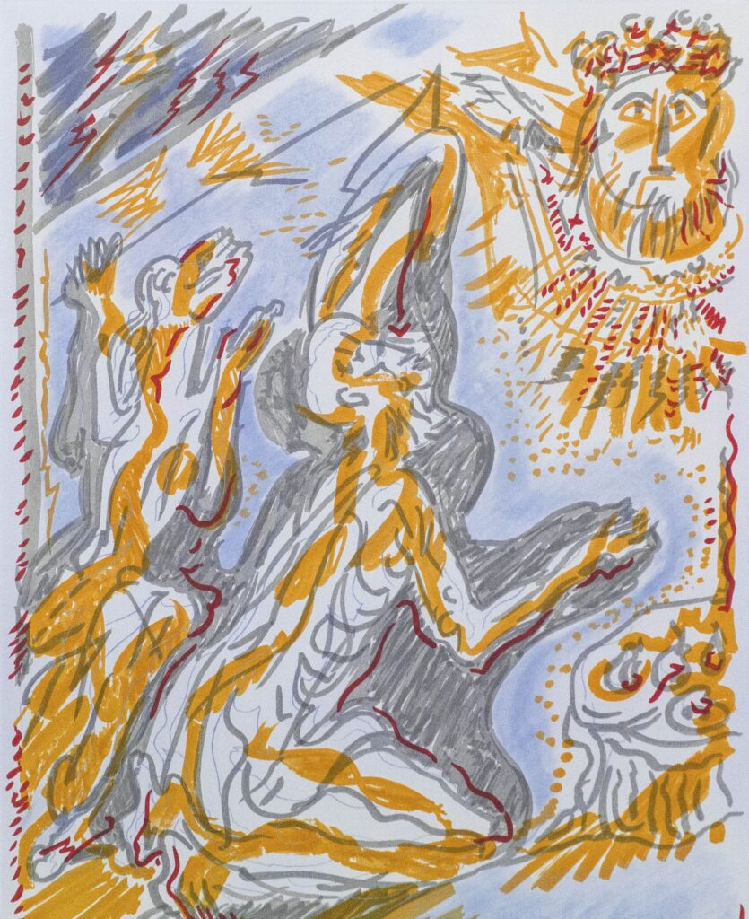 Pinturas mitológicas André Masson | Filemón y Baucis | Museo Ralli